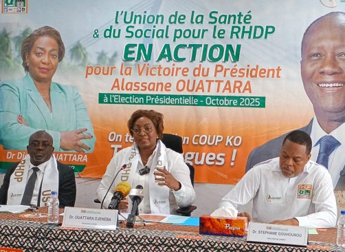Côte d’Ivoire-AIP/ L’Union de la Santé et du Social pour le RHDP soutient la candidature du ...