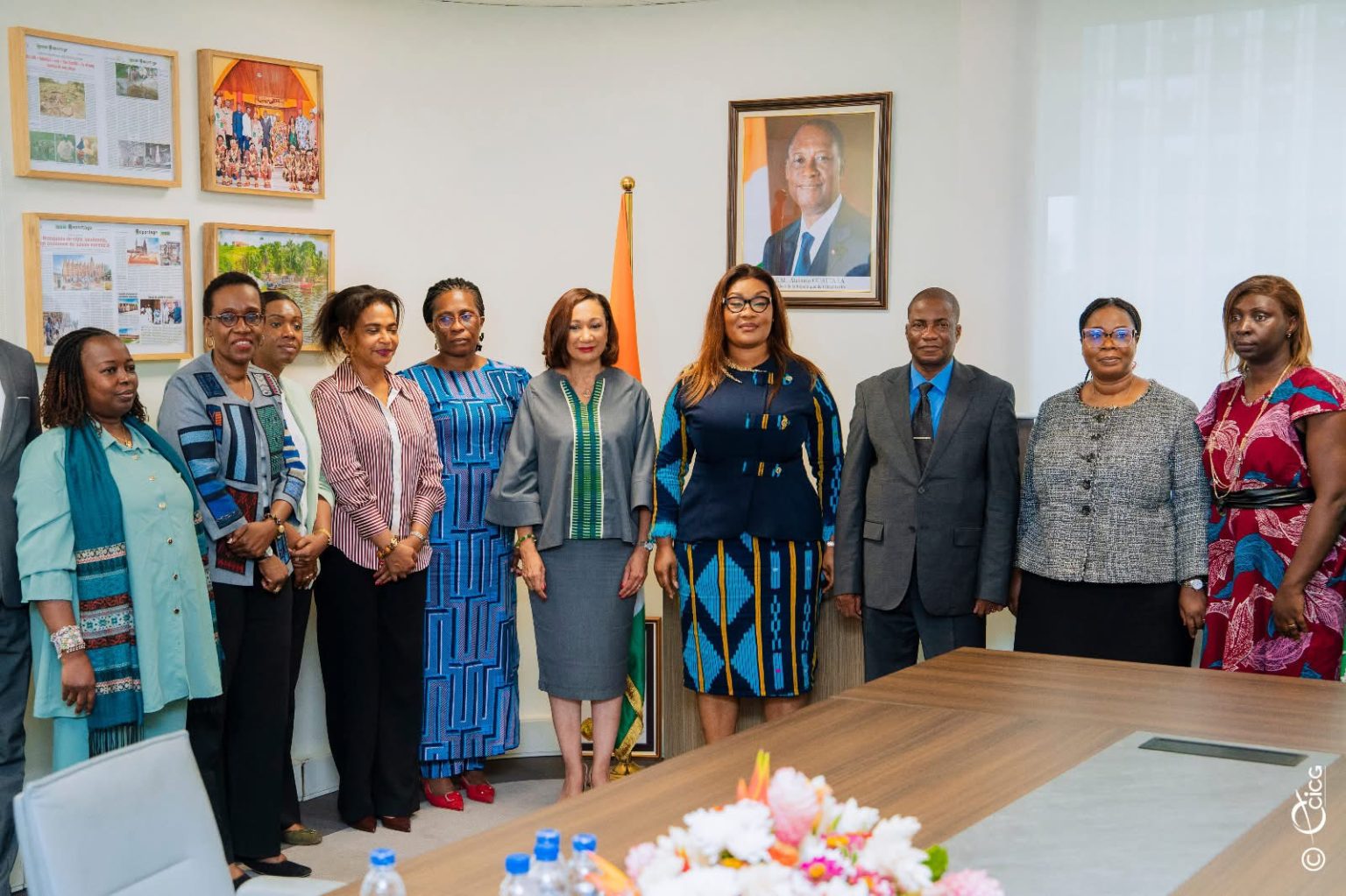 Côte d’Ivoire-AIP/ Les ministres Françoise Remarck et Belmonde Dogo ...